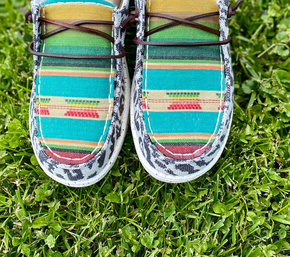 Cheetah Serape Hand Embellished Shoes – KMK Customs Co.